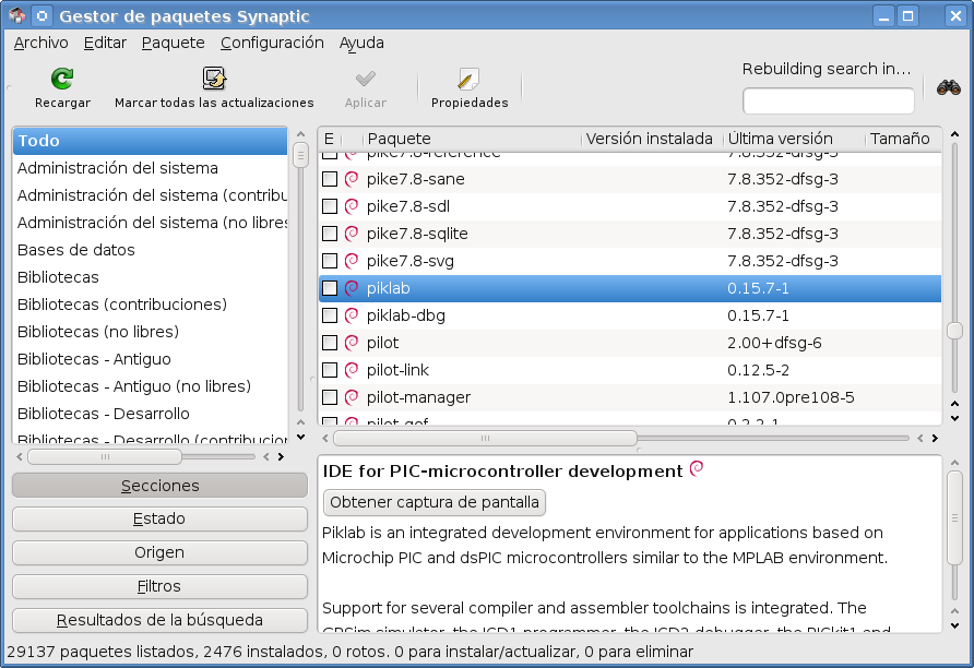 UsuarioDebian: Piklab, programar microchip