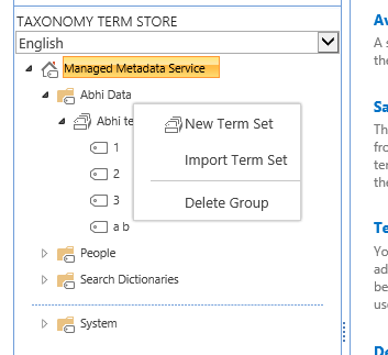 SharePoint in My View: Term Store Management (Managed MetaData Service ...