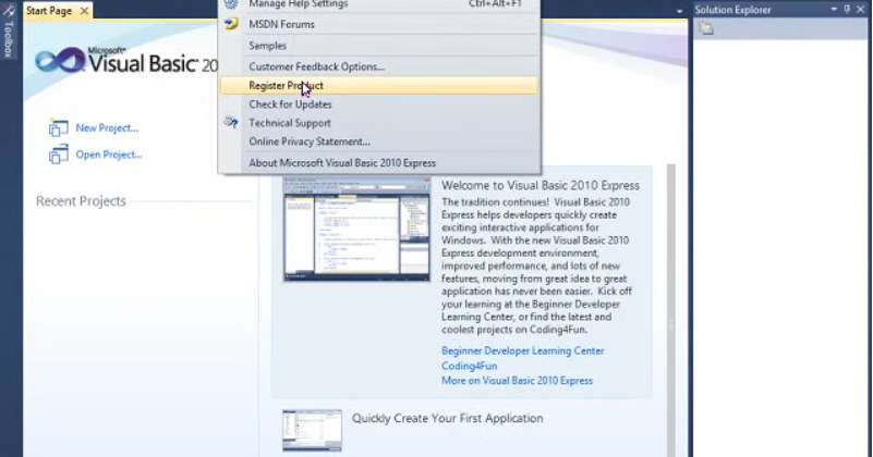 คู่มือการติดตั้งโปรแกรม Visual Studio 2010