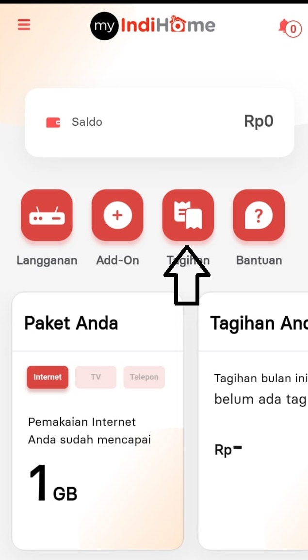 Cara Download Bon Faktur Transaksi Pembayaran Indihome Melalui Aplikasi ...