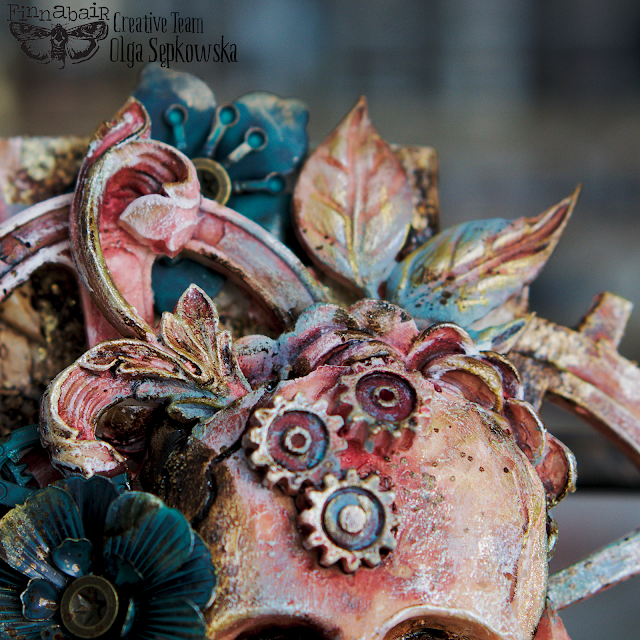 Finnabair: Flowery skull by Olga Sępkowska