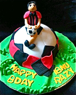 Say It With Cakes By Vazkya: ac milan cake theme