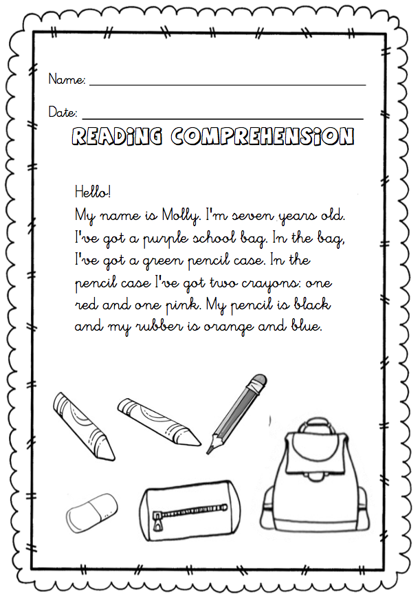 A place for sharing: Classroom objects, colours and school actions