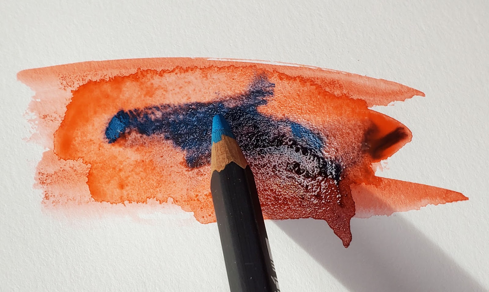 Fueled by Clouds & Coffee: Dry-on-Wet with Watercolor Pencils