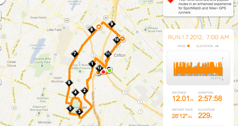 Crazy Running Mama: Today's Exercise: The 12 Mile Run