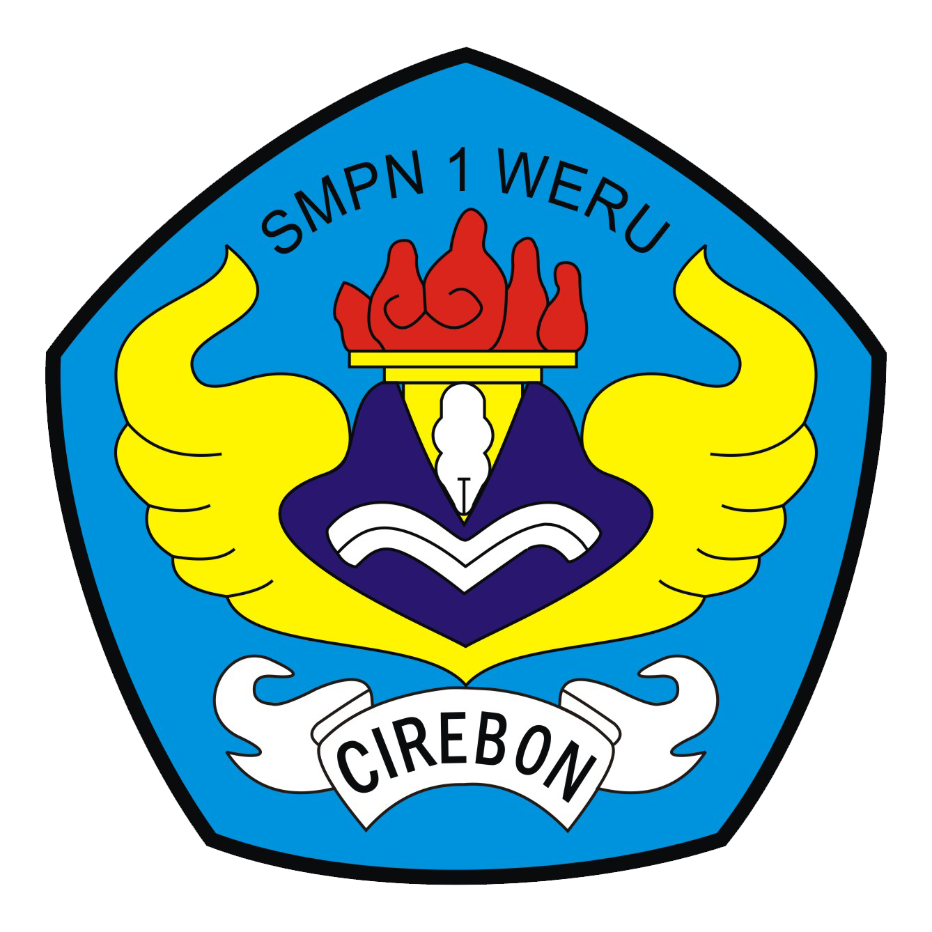 Gratis Logo - Logo Smp Negeri 1 Weru