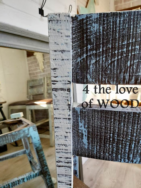 4 the love of wood: RUSTIC PAINT TECHNIQUE - dining chairs