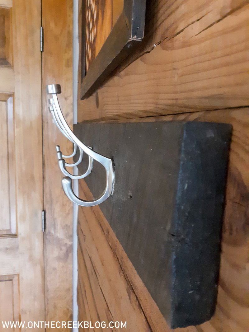 Upcycled Rustic Coat Rack DIY - Tiff W. - on the creek blog