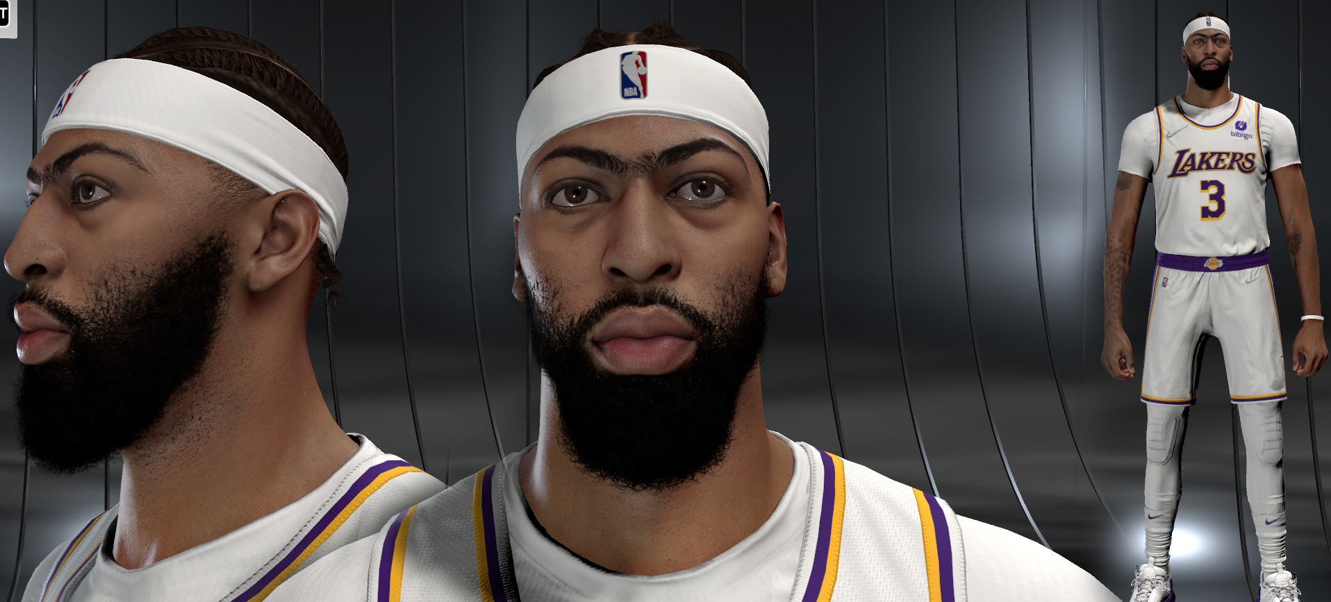 NBA 2K22 Anthony Davis Cyberface V2 Likeness Update by PPP