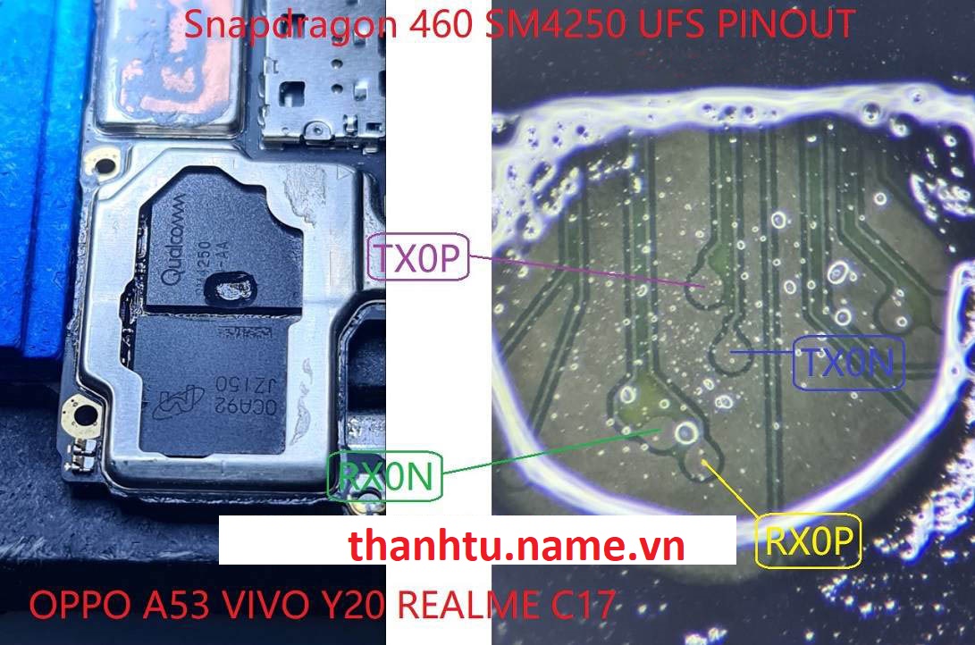 Pinout Oppo A53 - Vivo Y20 - Realme C17