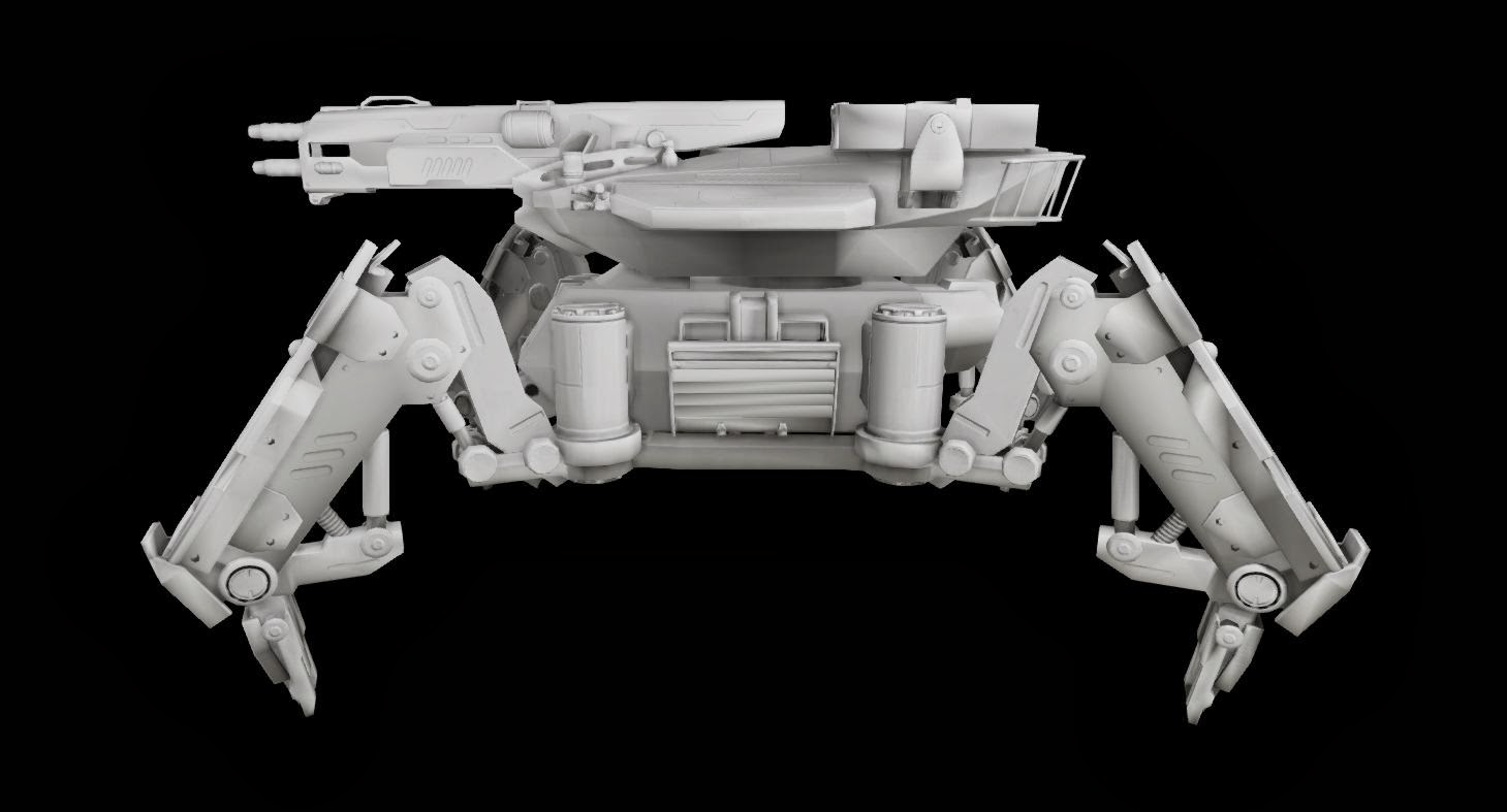 Student Project: Quad Leg Mech — polycount