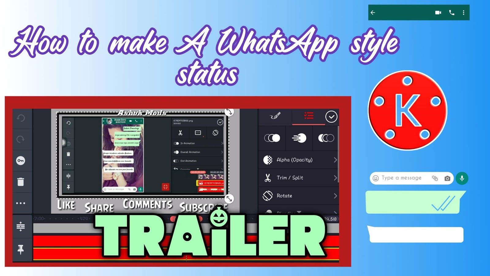 Whatsapp Status Style Edit Tool | Ashok Mods - Ashok Mods