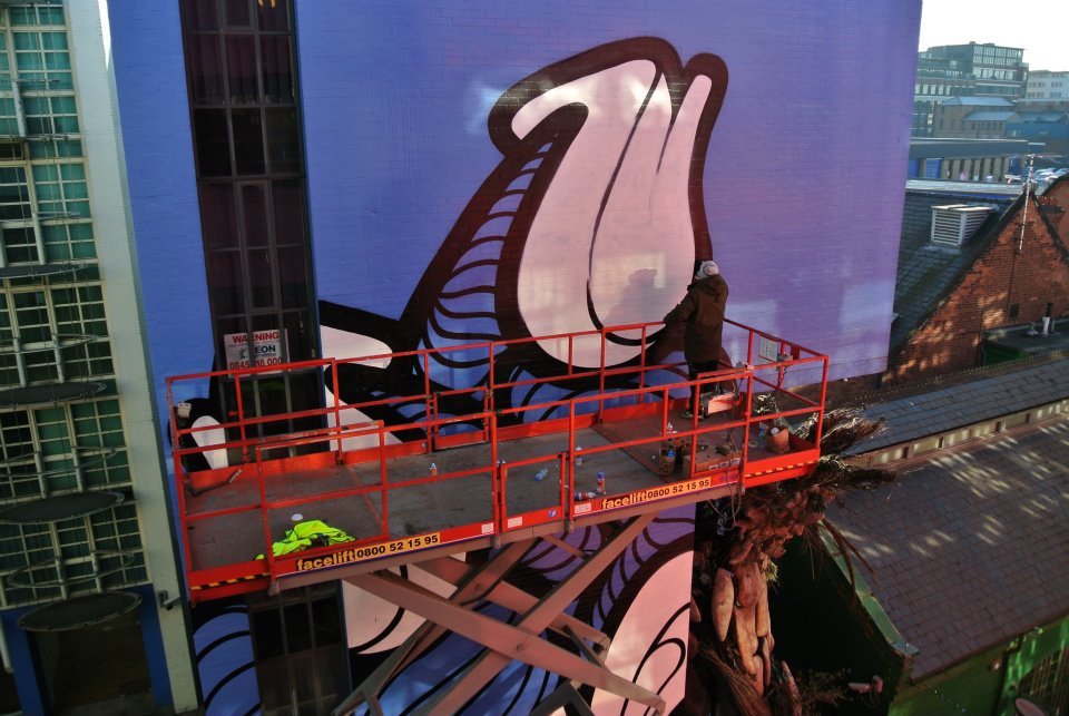 INSA New Mural In Birmingham, UK – StreetArtNews