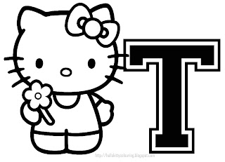 HELLO KITTY COLORING PAGES