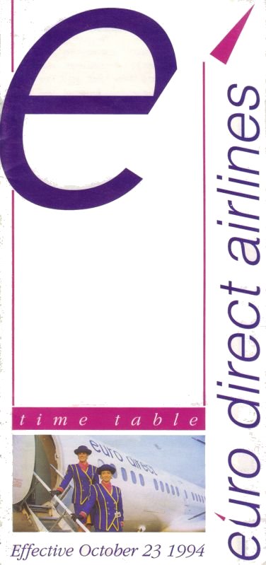 Airline memorabilia: Euro direct (1994)