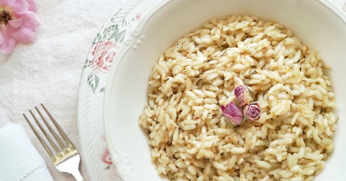 Risotto alla rosa damascena | BRICIOLE DI SAPORI