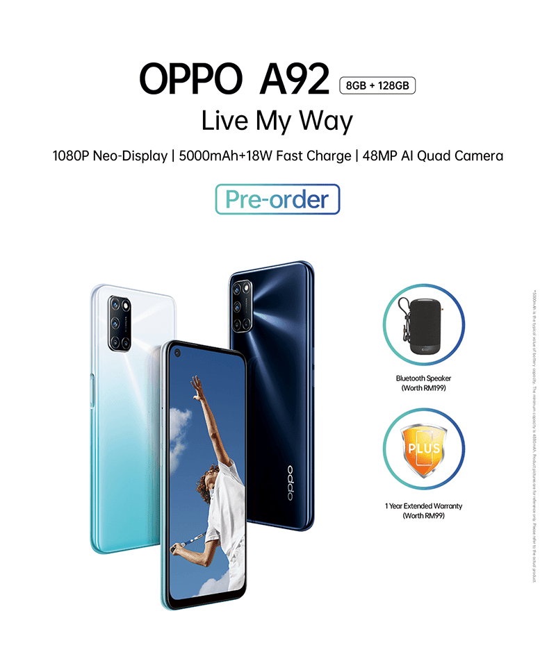 OPPO A92 with a punch-hole screen, SD665, and stereo speakers now ...