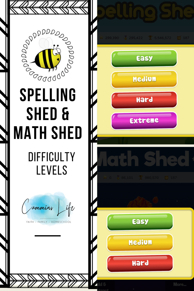 Cummins Life: Math Shed and Spelling Shed Review