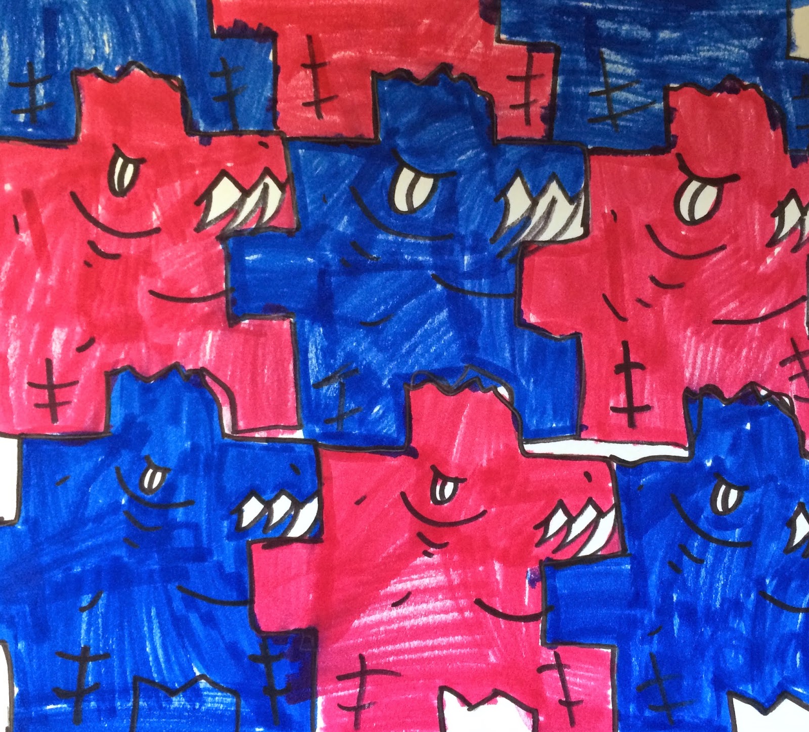 Kathy's Art Project Ideas: Imagination Tesselation - Escher Inspired ...