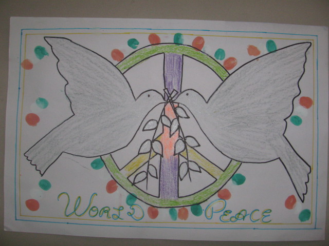 DEWS - The School, Panchkula: World Peace Poster making