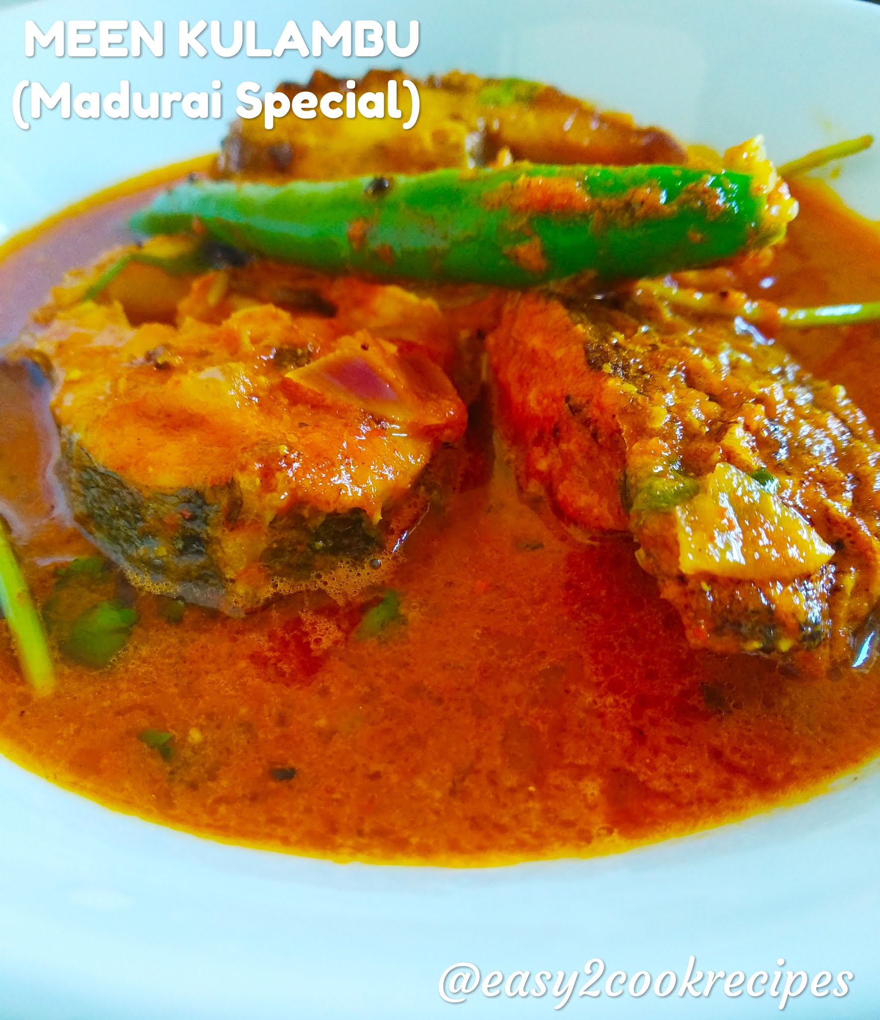EASY2COOK RECIPES: FISH CURRY/ MEEN KULAMBU (Madurai Special)