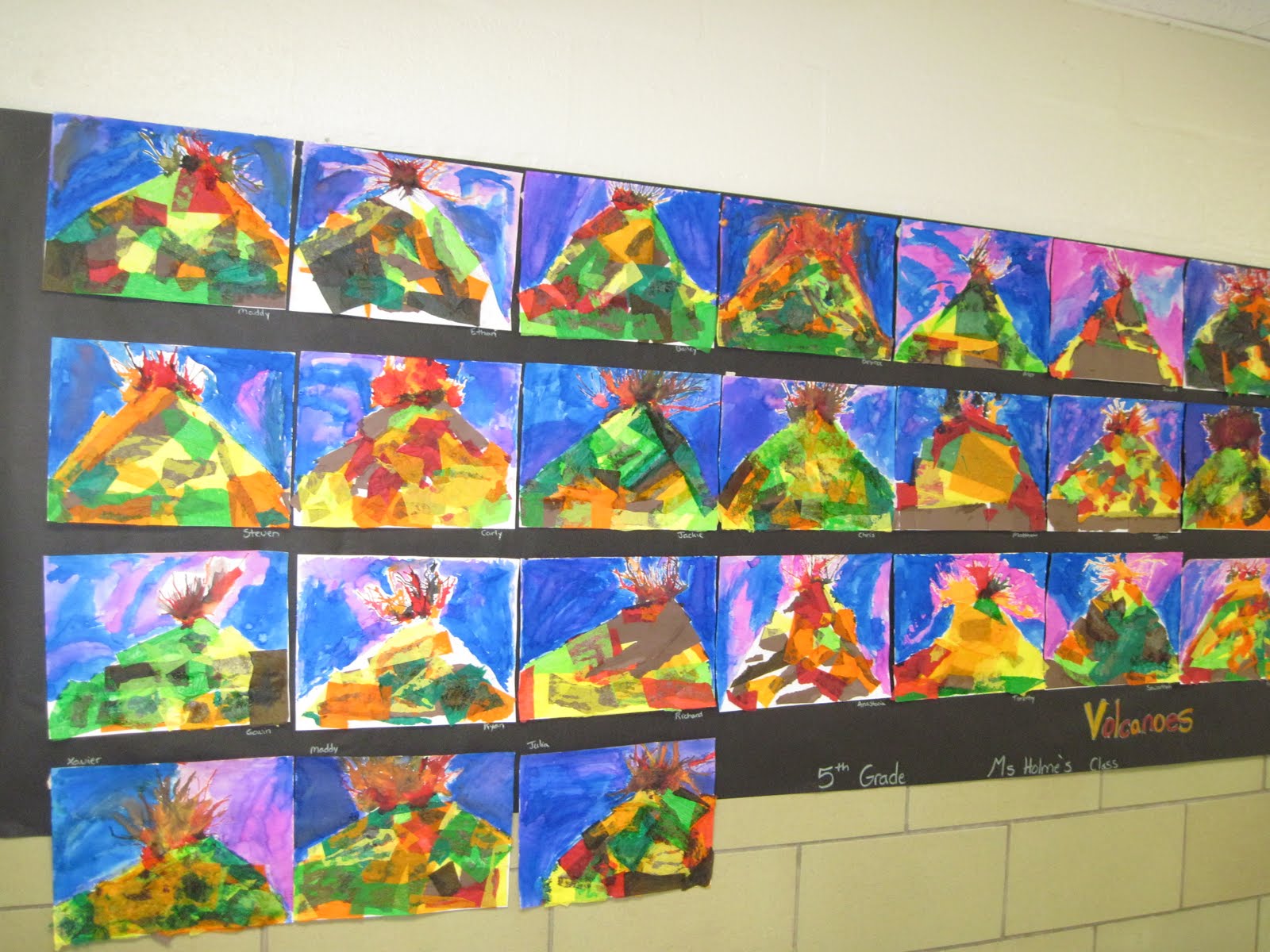 Lines, Dots, and Doodles: Volcanoes, 5th Grade