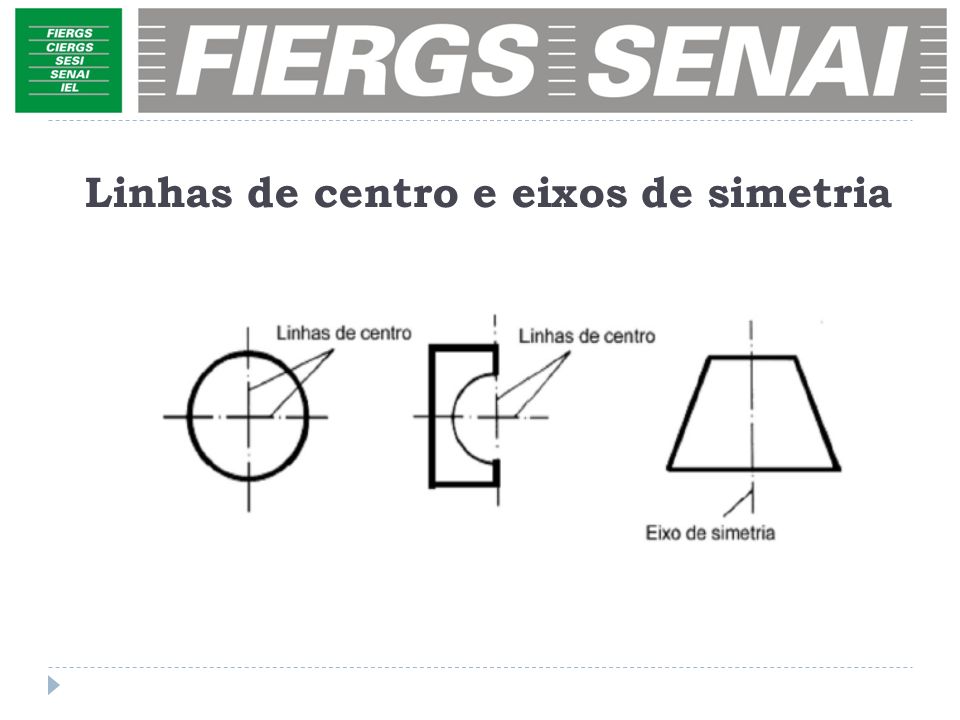 Linha De Simetria Desenho Técnico - RETOEDU