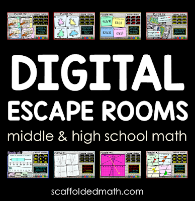 Scaffolded Math and Science: Digital Math Escape Rooms