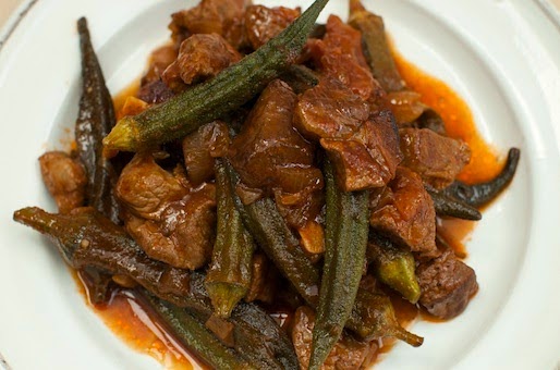 Okra and Lamb Recipe | Arabic Food Recipes