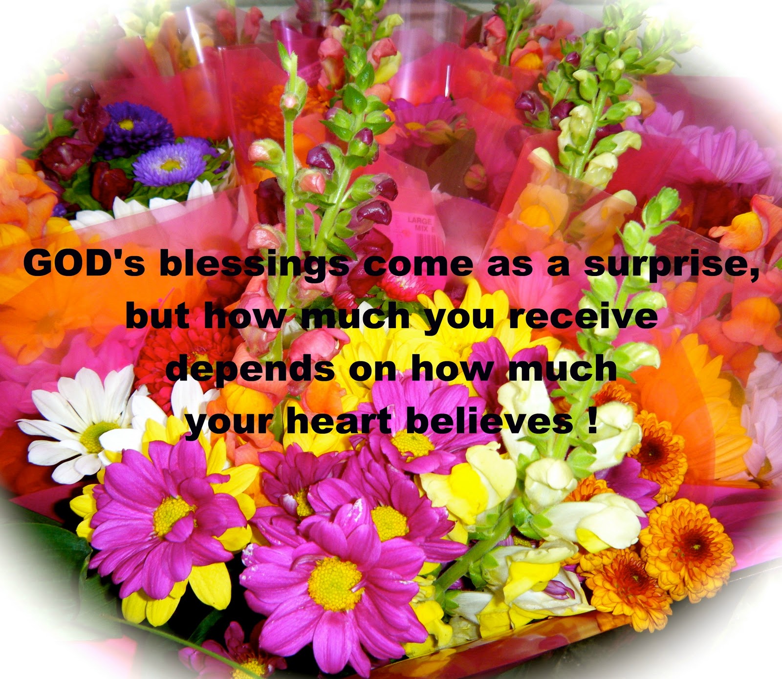 Flowery Blessing: GOD'S blessings come as a surprise, but how much you ...