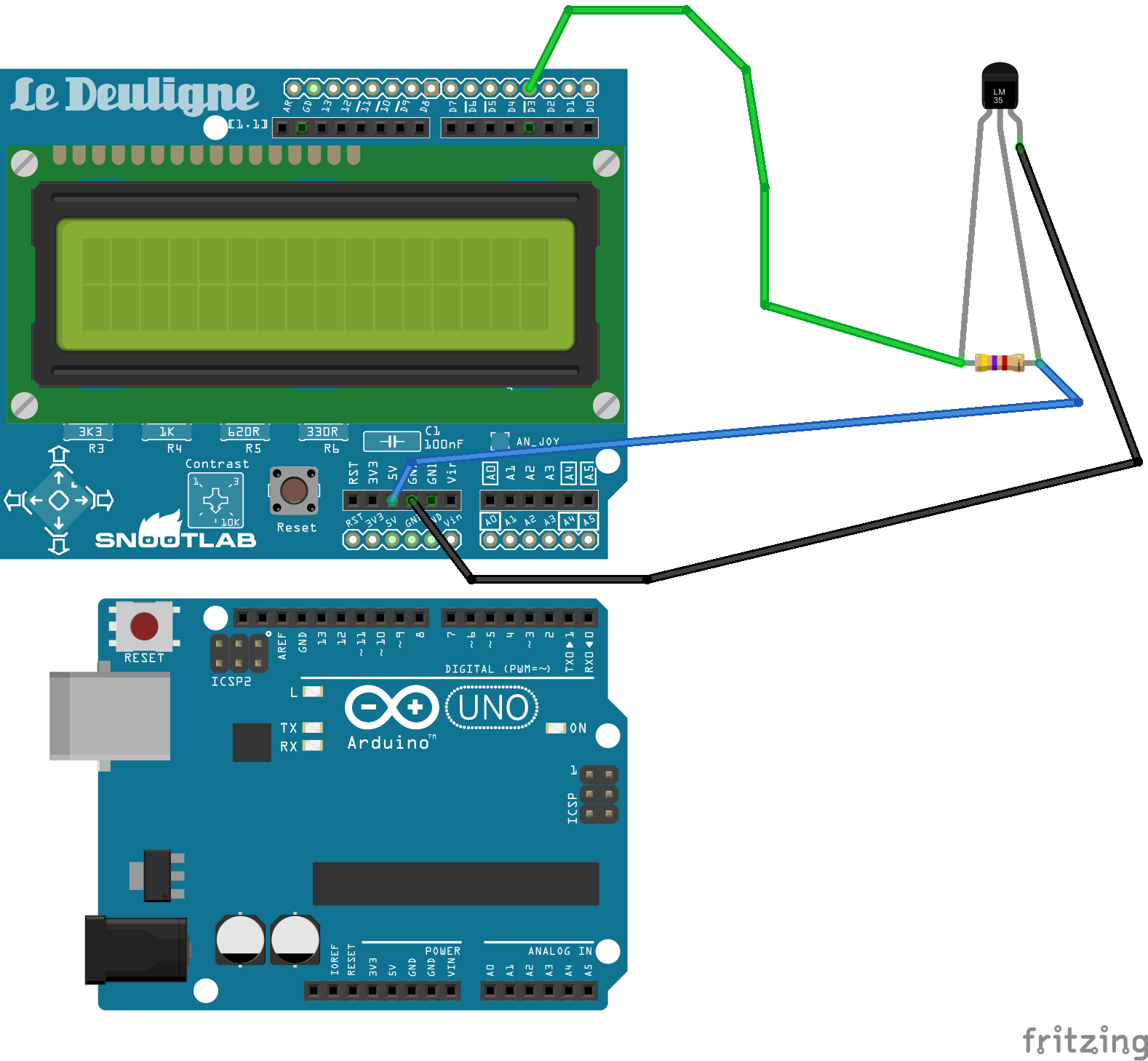 Svarstad Ølbryggerlaug Diy Enkel Arduino Temperatursensor Med Lcd