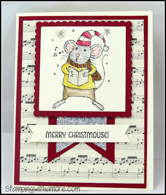 Stampingwithamore: MERRY CHRISMOUSE CARD