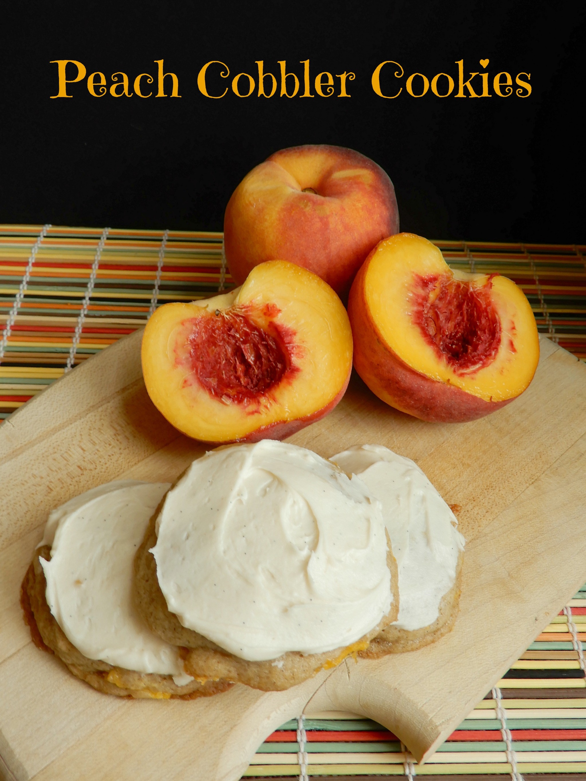 Kim's County Line: Peachy Keen: Peach Cobbler Cookies