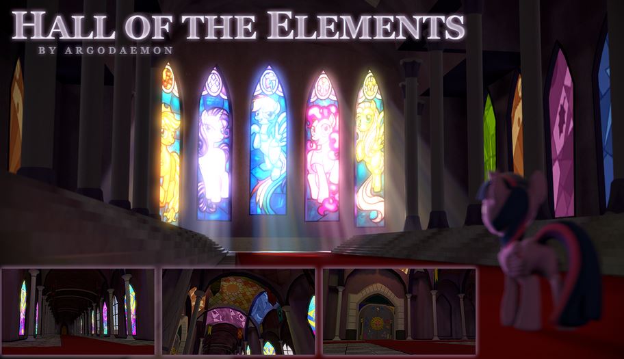Equestria Daily - MLP Stuff!: Hall of Elements SFM Map Released