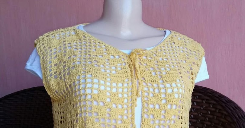 Colete em crochê