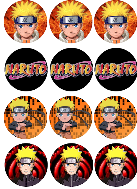 Kits imprimibles gratis : Toppers Naruto