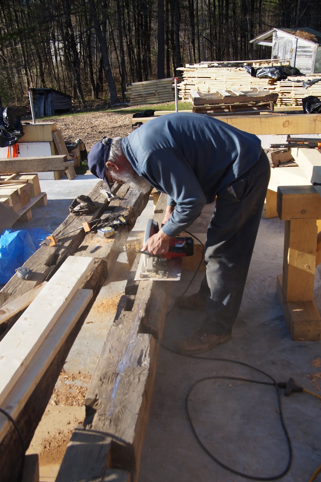 Joe's Vermont Timber Frame Workshop: Repairing Antique Timbers