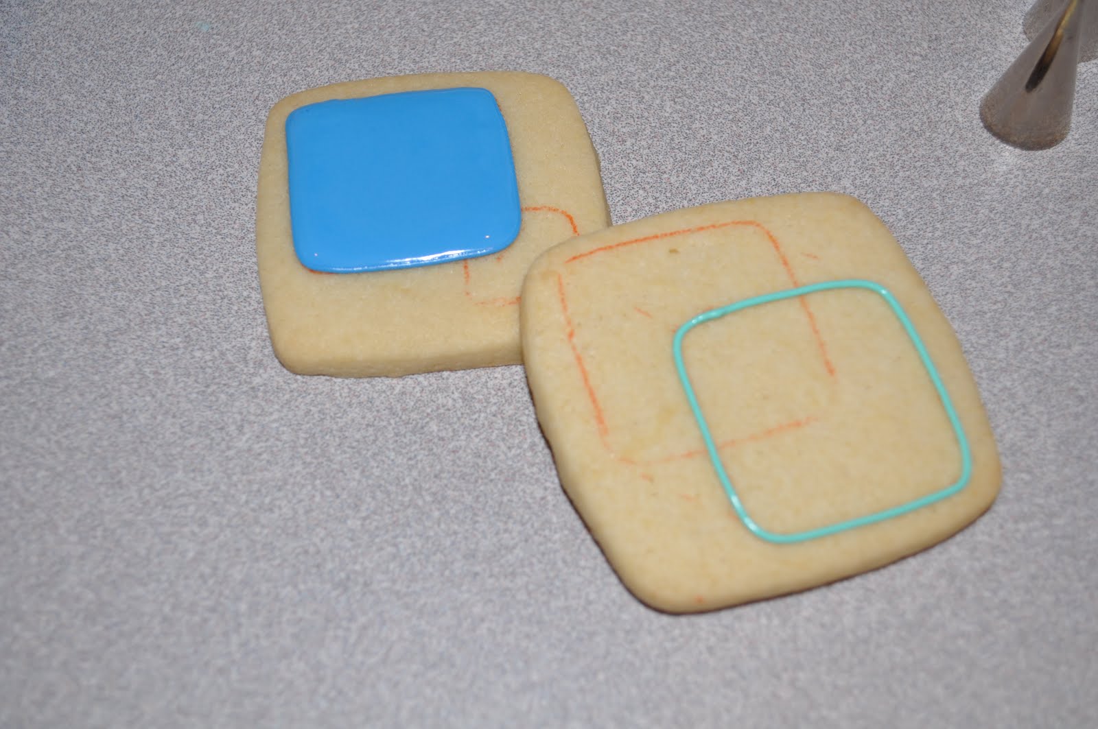 Baby Shower Cookies – Retro geometric cookies with Royal Icing – How to ...