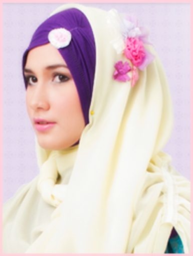 Contoh kreasi model jilbab cantik