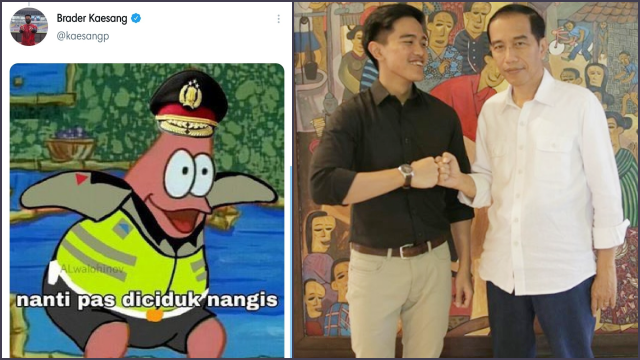 Unggah Meme Patrick ‘Nanti Pas Diciduk Nangis’, Kaesang Dianggap ...