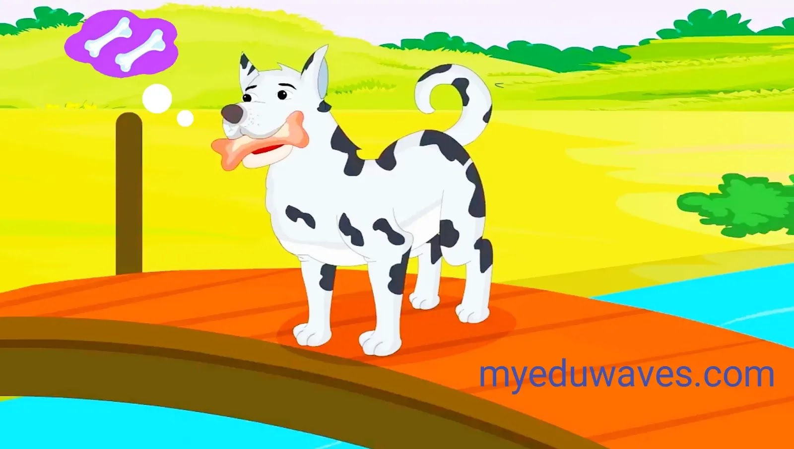 The Greedy Dog: Short Story In English With Moral And Picture For Kids