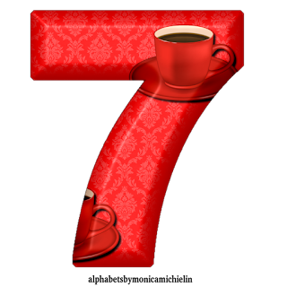 M. Michielin Alphabets: COFFEE ALPHABET ARIAL LETTER 'RED TEXTURE ...