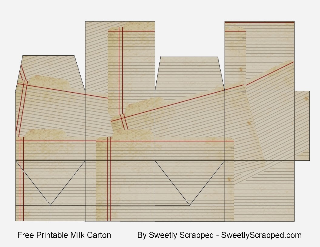 Sweetly Scrapped: --Free-- Printable Milk Carton Packaging...
