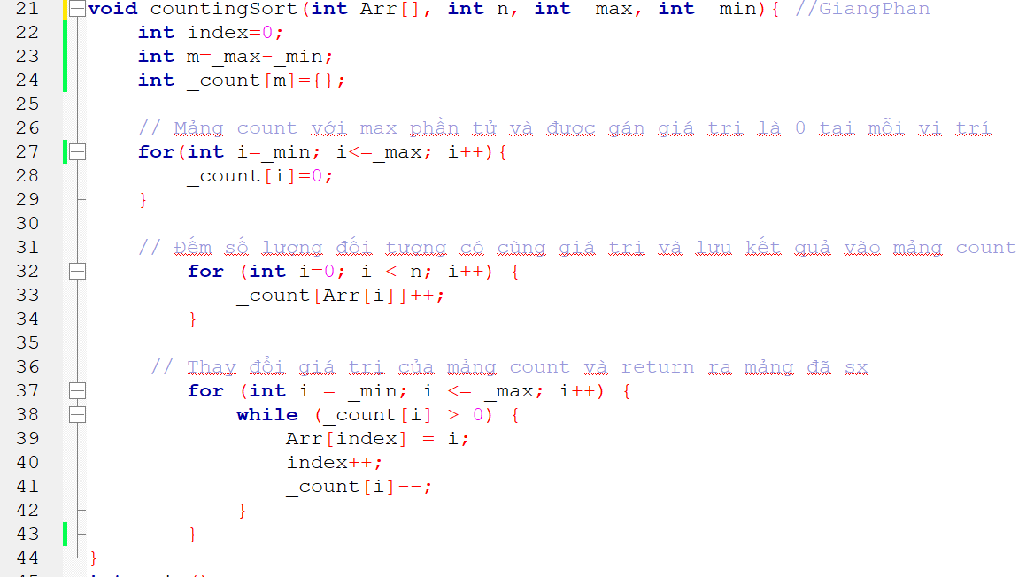 Tìm hiểu thuật toán Counting Sort