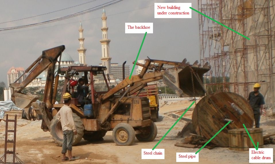 Electrical Installation Wiring Pictures: Backhoe, the cable trench ...