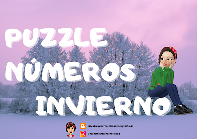 MAESTRA Y MADRE CONFINADA: PUZZLE NÚMEROS DEL INVIERNO