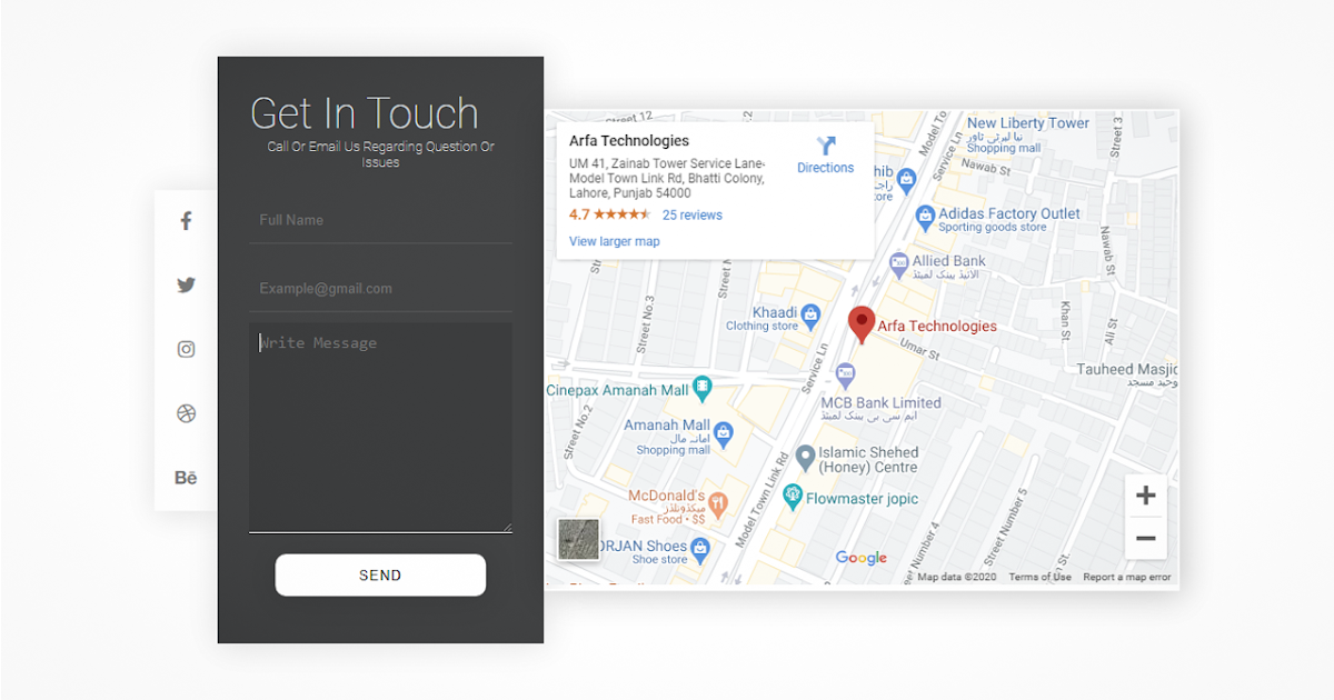 How To Create Responsive Contact Us Page In HTML