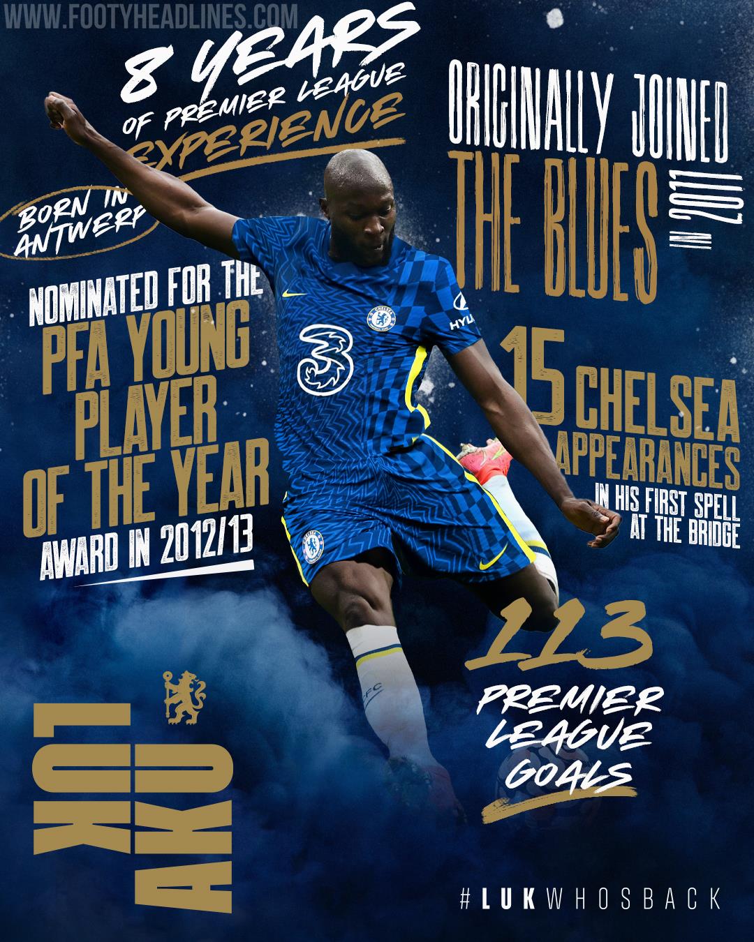 Romelu Lukaku Becomes Chelsea's New Number 9 - Footy Headlines