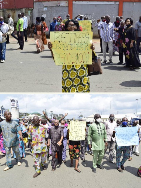 Imo State Pensioners Storm The Streets To Protest Over Non-payment ...