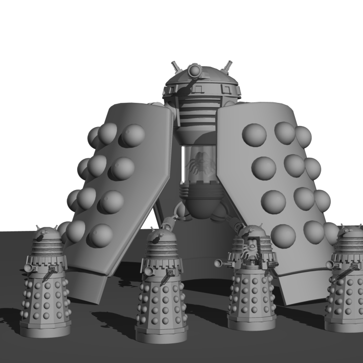 Pier-Luc Simard: dalek emperor model (modelling; final)